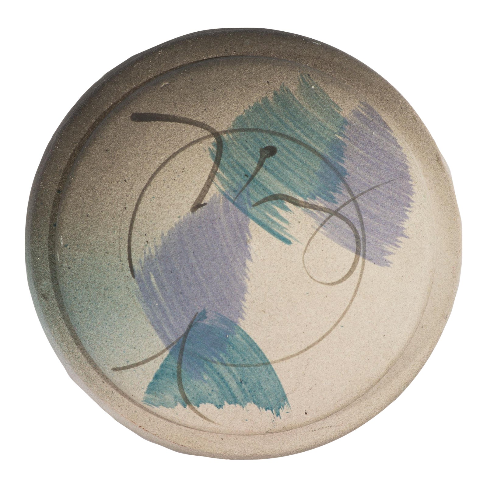 Jim Kemp Signed Studio Pottery Postmodern Box | Chairish