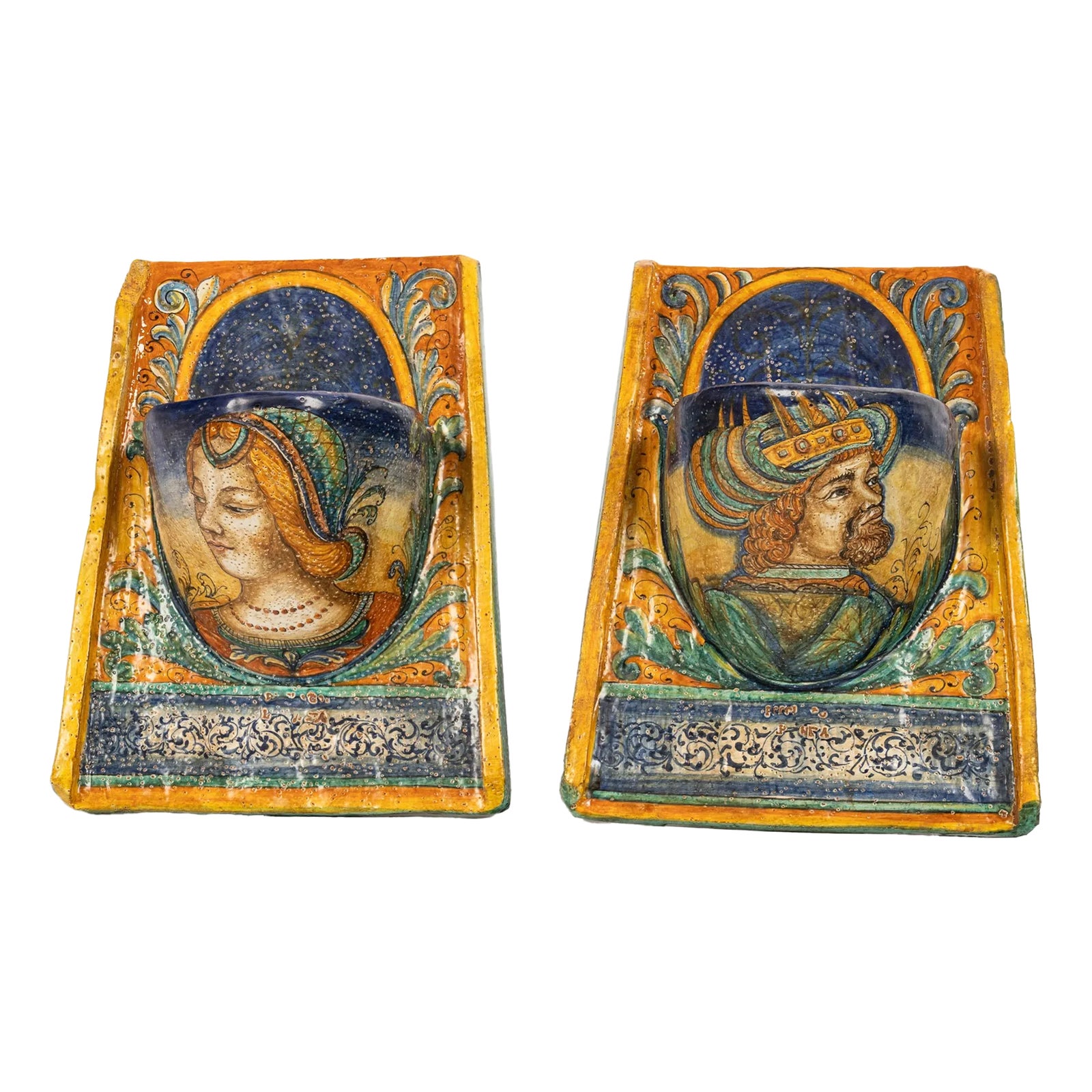 Antique Italian Umbria Maiolica Pottery Renaissance Pottery Wall ...