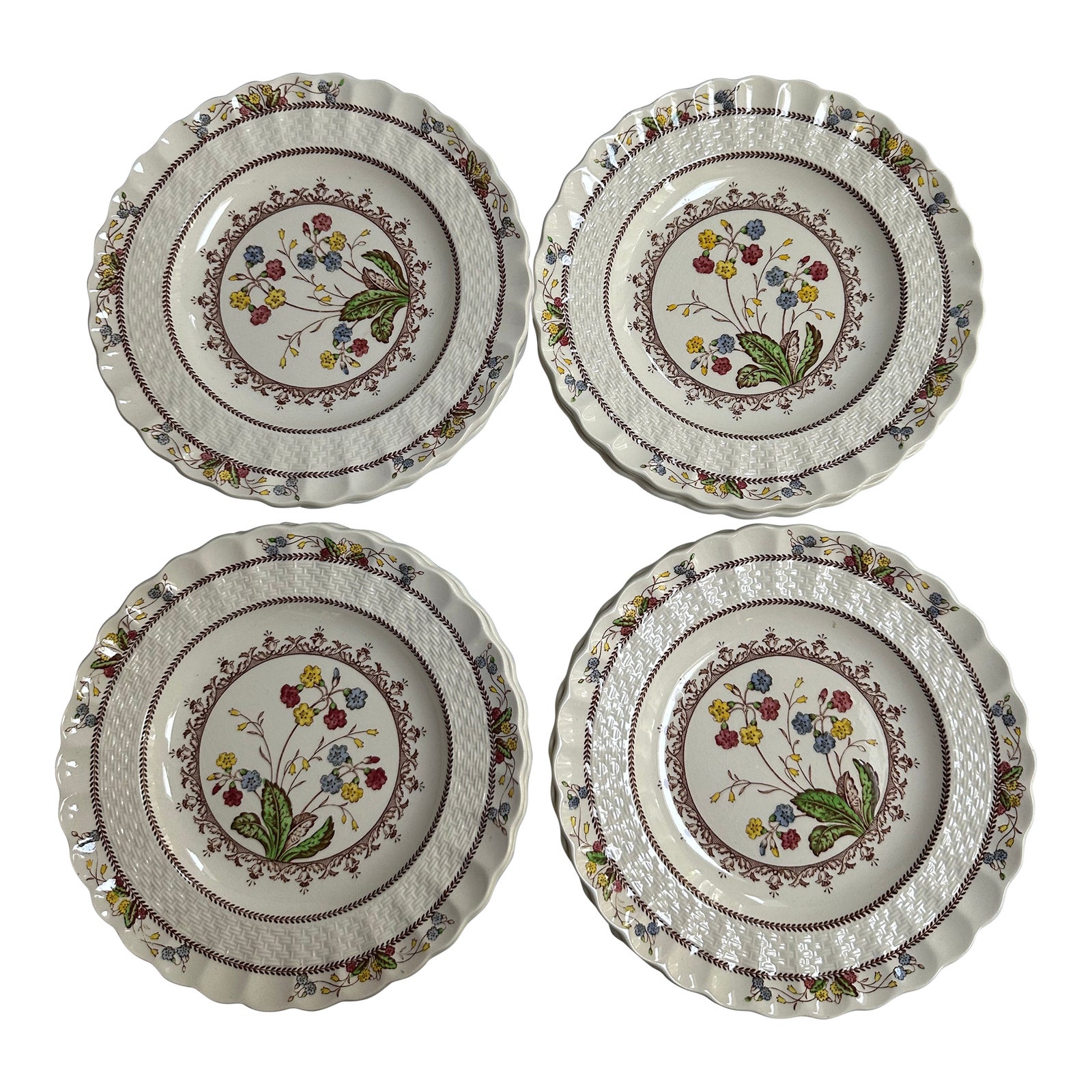 Vintage England Copeland Spode Cowslip Salad Plates Set of 11 Produced ...