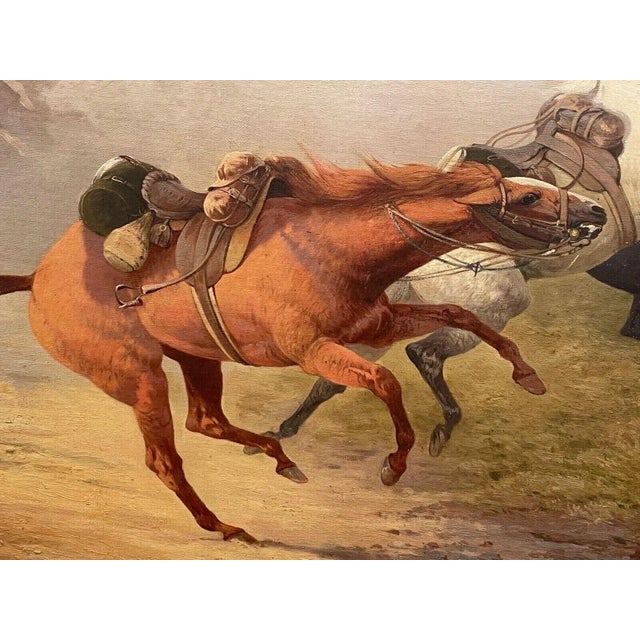 Oil Painting WW1 French Dragoons Cavalry Battle the Great Retreat From ...