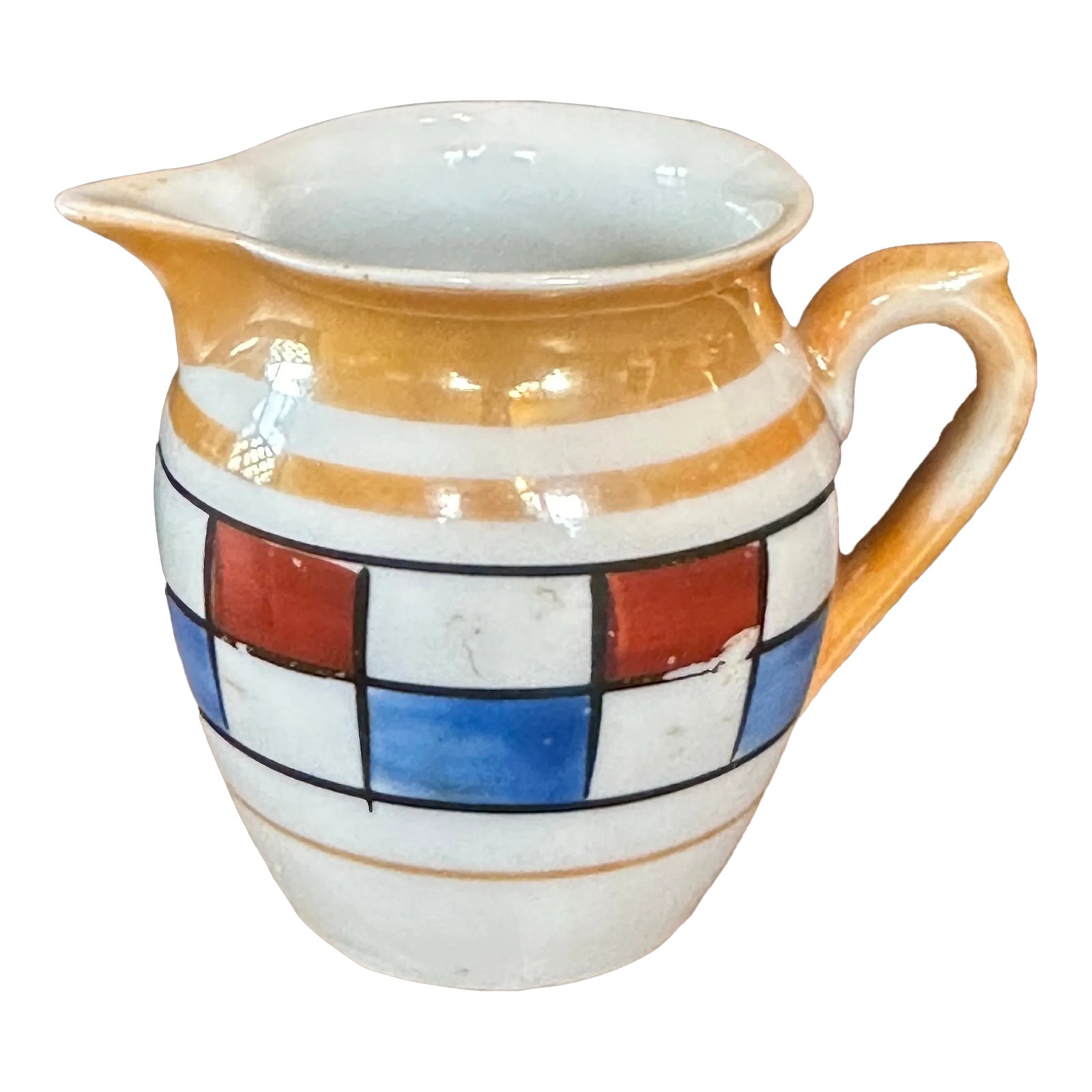 Vintage Lusterware Czechoslovakia Creamer Pitcher R K G | Chairish