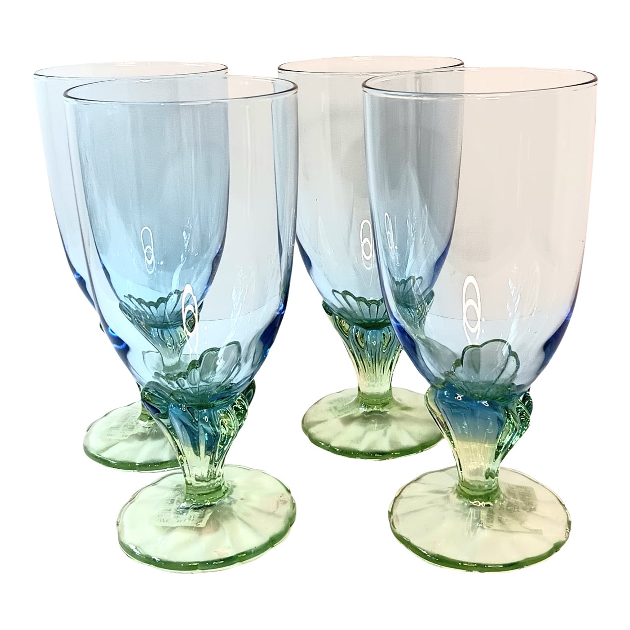 Bormioli Rocco Bahia Art Nouveau Blue & Green Ombré Iced Tea Water ...