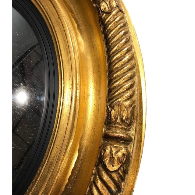 Carvers’ Guild Nautical Rondel Gilt Convex / Girandole Style Mirror ...