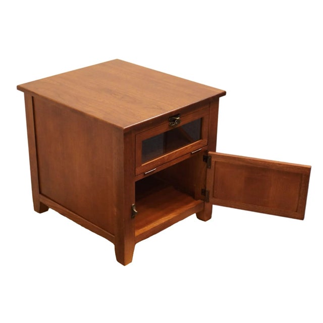 Peters Revington Solid Oak Contemporary Mission Style 22" Accent ...