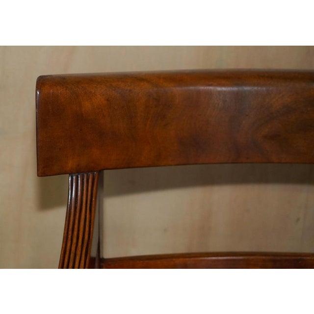 Vintage Hardwood Bergere Metamorphic Leather Library Armchair Steps | Chairish