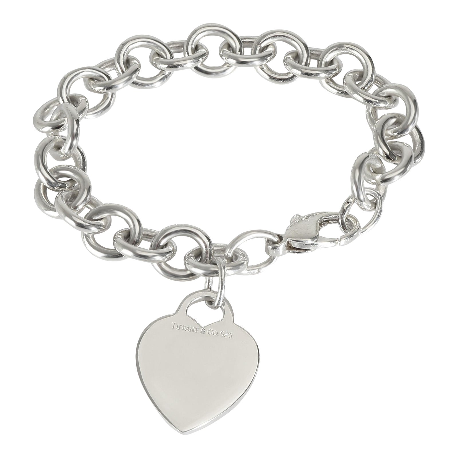 Tiffany & Co. Heart Tag Bracelet In Sterling Silver | Chairish