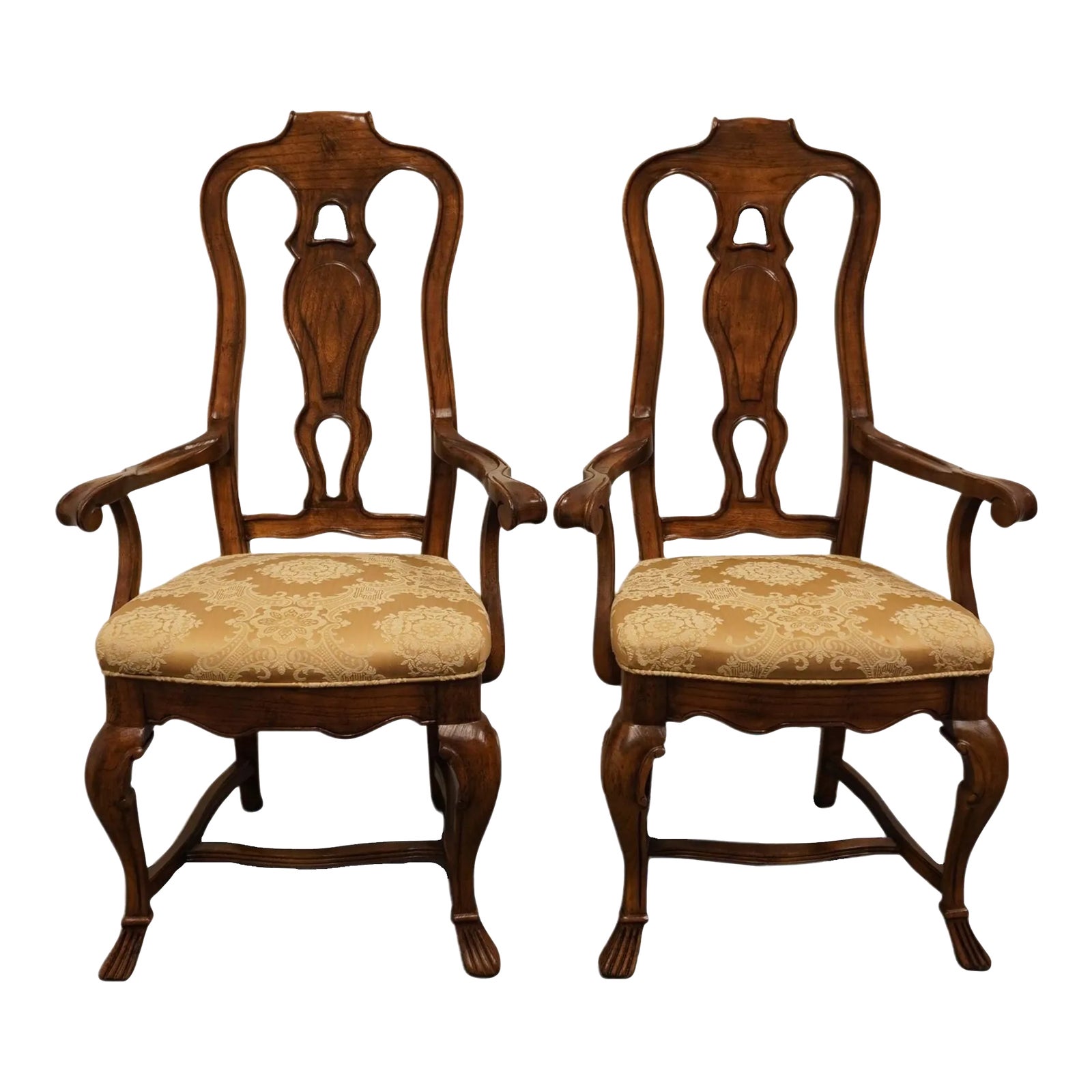Set of 2 Hibriten Furniture Italian Neoclassical Tuscan Style Splat ...