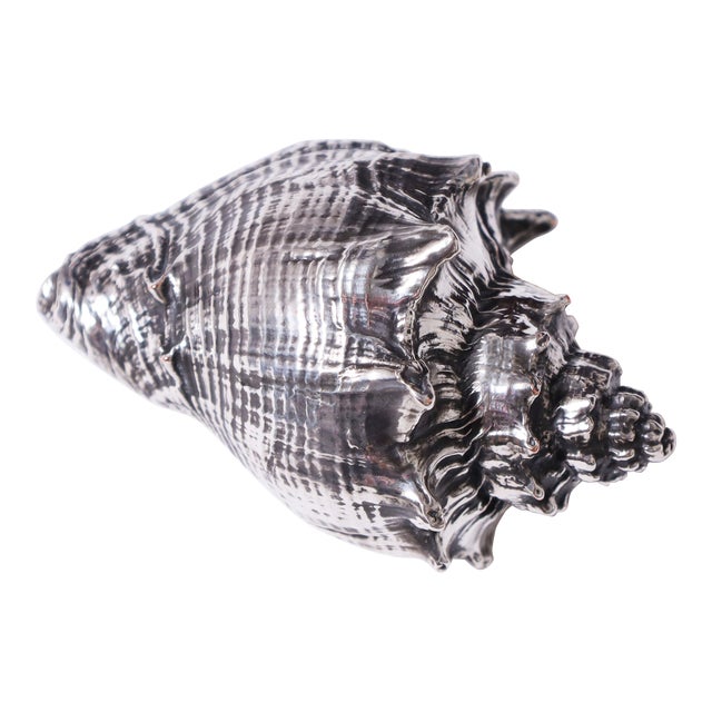 Silver Plated Seashell | Chairish