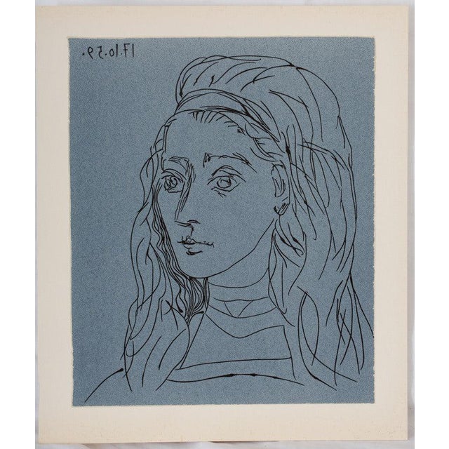 Pablo Picasso, Portrait of Jacqueline, Etching | Chairish