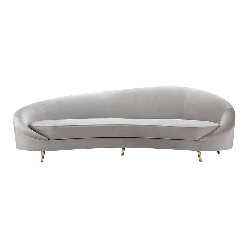 Vesta Calix Sofa in Brass | Chairish