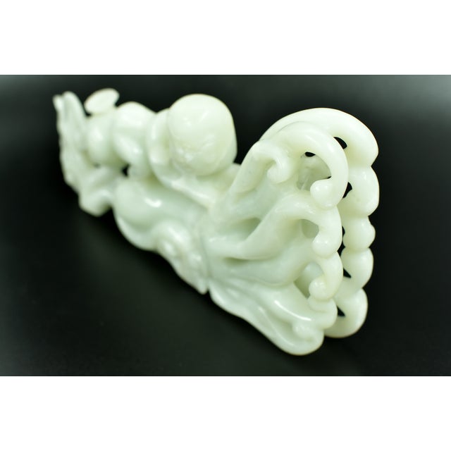 Natural Nephrite Jade Sculpture | Chairish