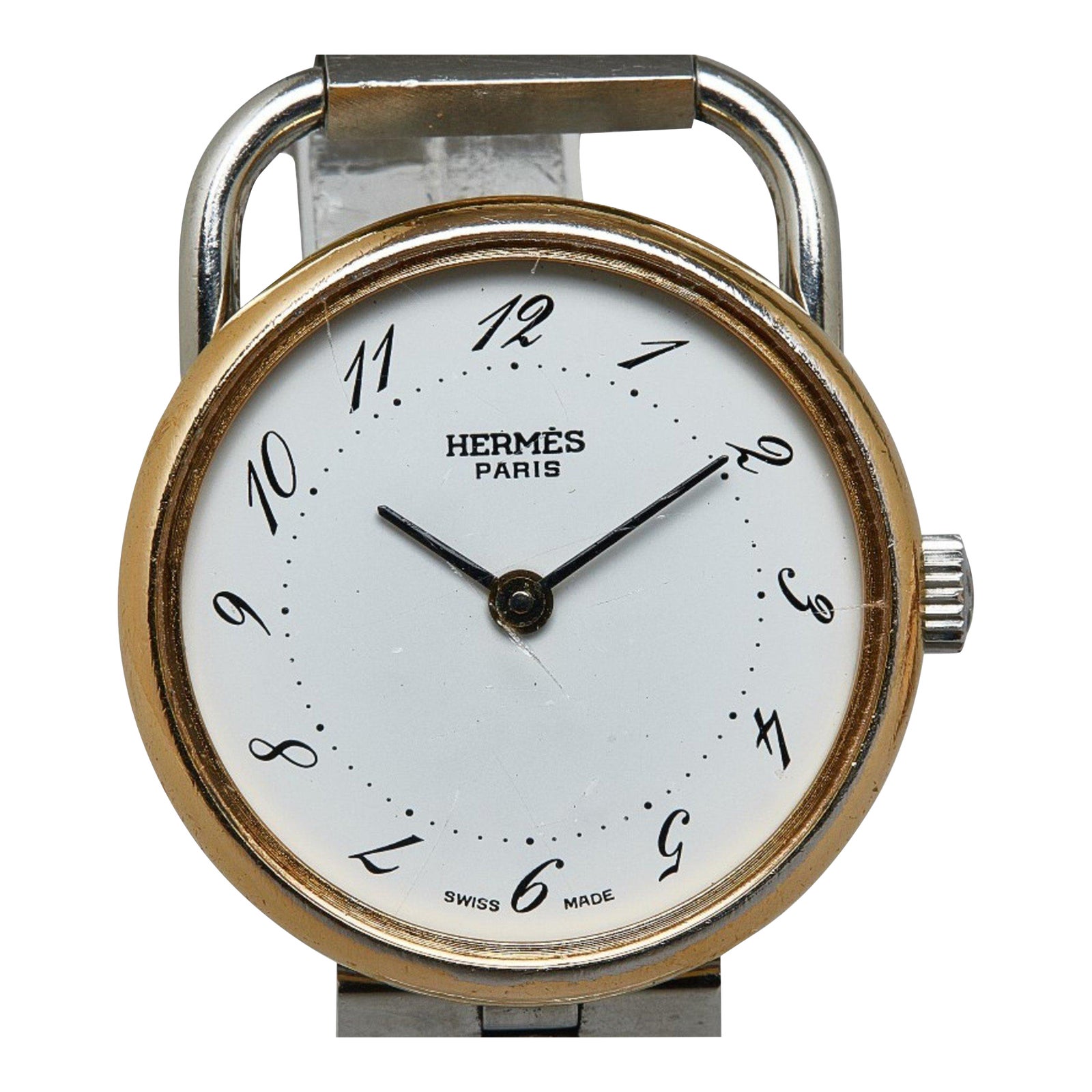 Hermes Arceau Watch Quartz White Dial Stainless Steel Plated Women's ...