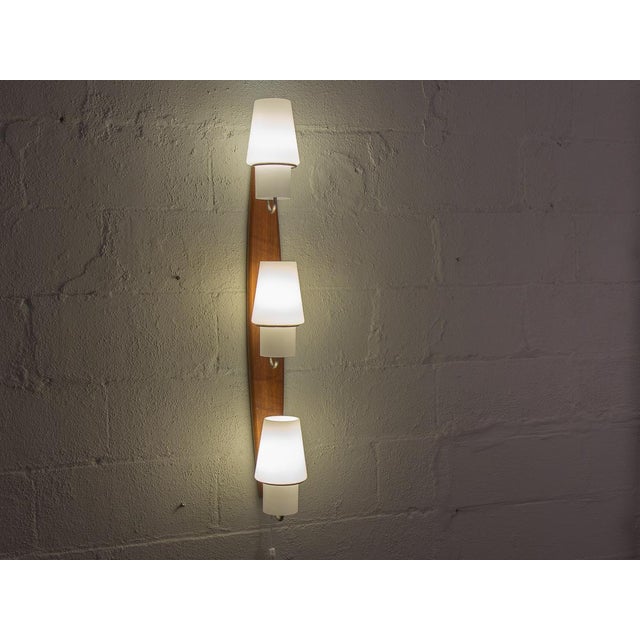 Danish Modern Vertical Sconce Light | Chairish