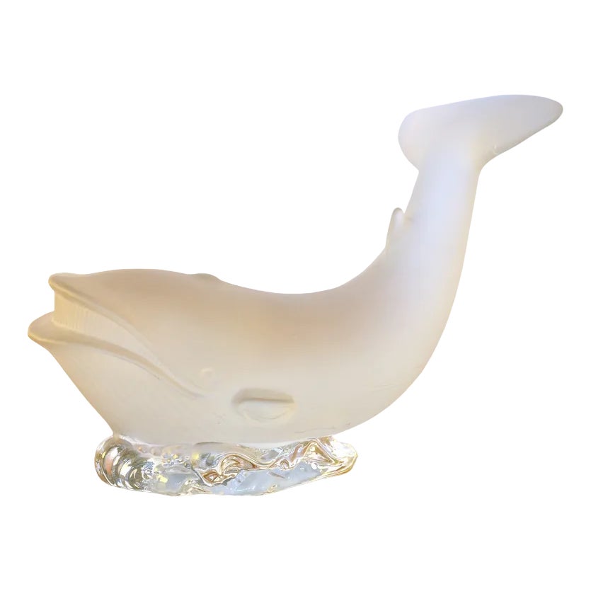 Blue-Whale Glass Sculpture from Goebel, 1978 | Chairish