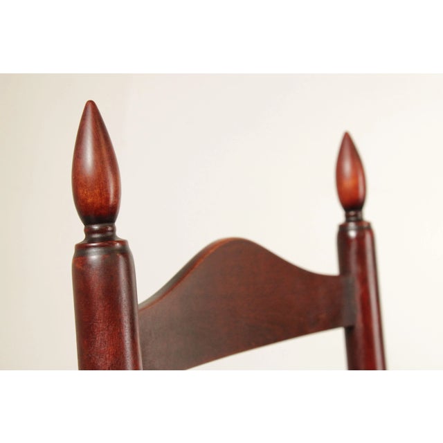 Shaker Style Antique Rush Seat Cherry Ladderback Chair | Chairish