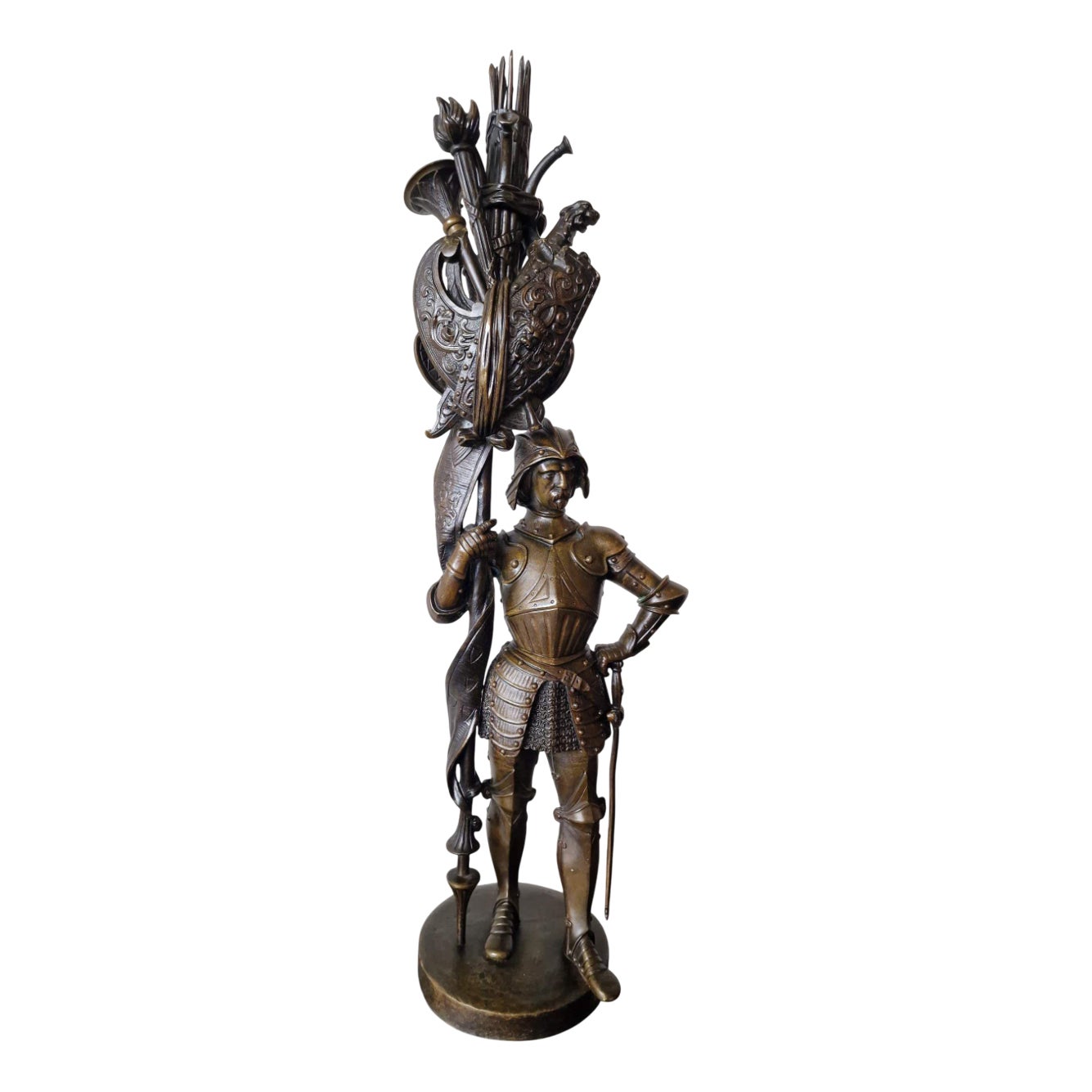 French Bronze Knight, 1880 | Chairish