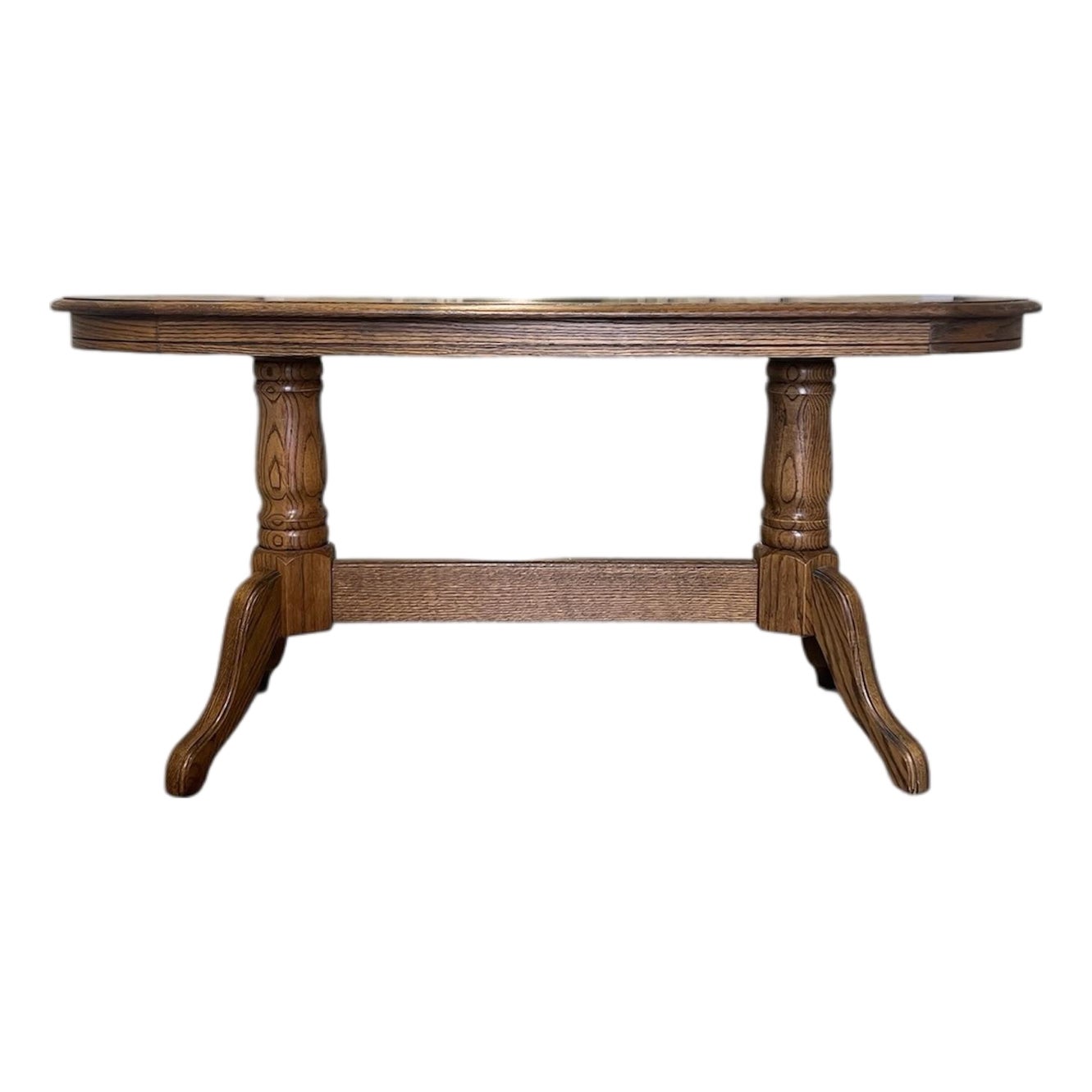 1970s Eastman House Solid Oak Refectory Coffee Table | Traditional ...