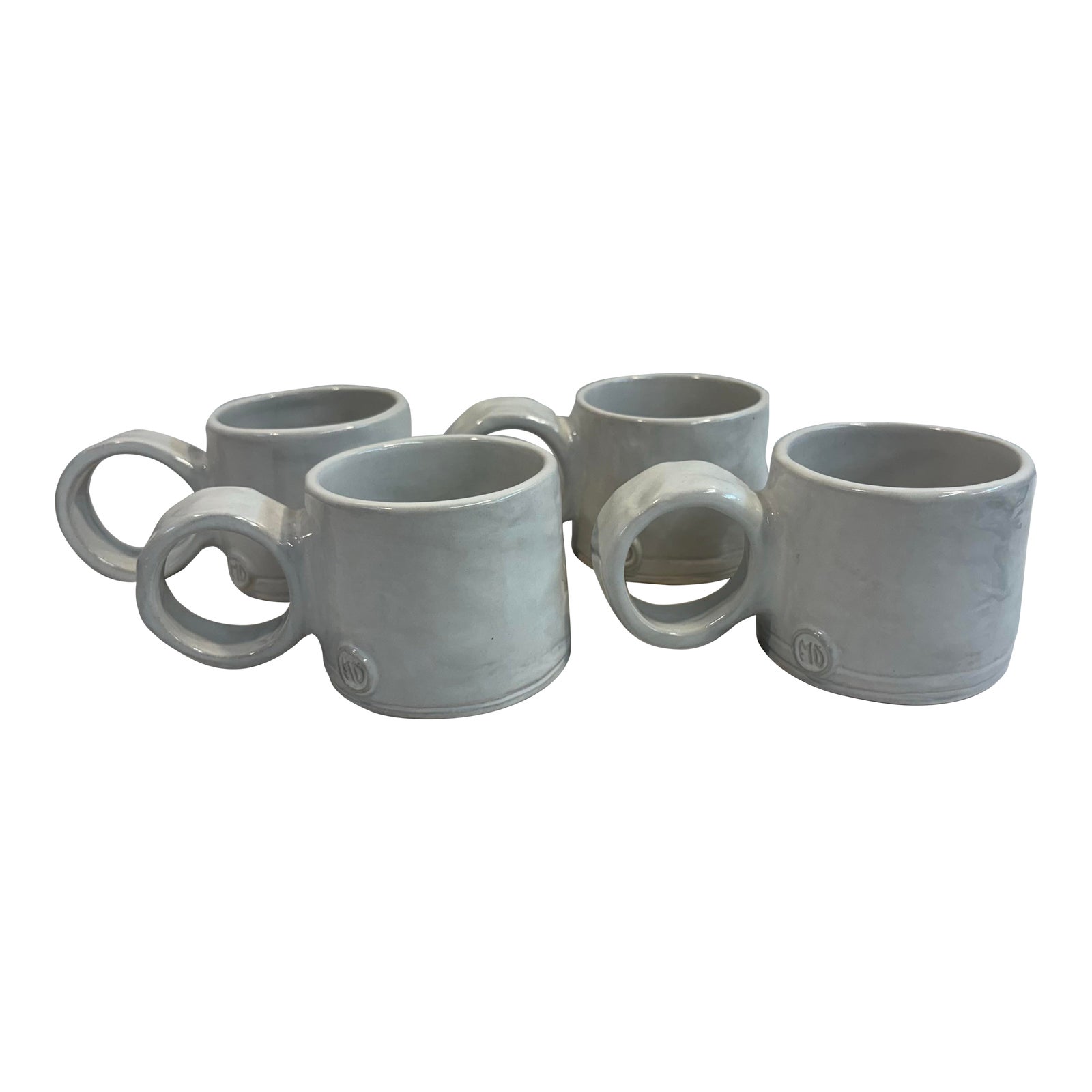 Vintage Montes Doggett Peruvian Ceramic Mugs - Set of 4 | Chairish