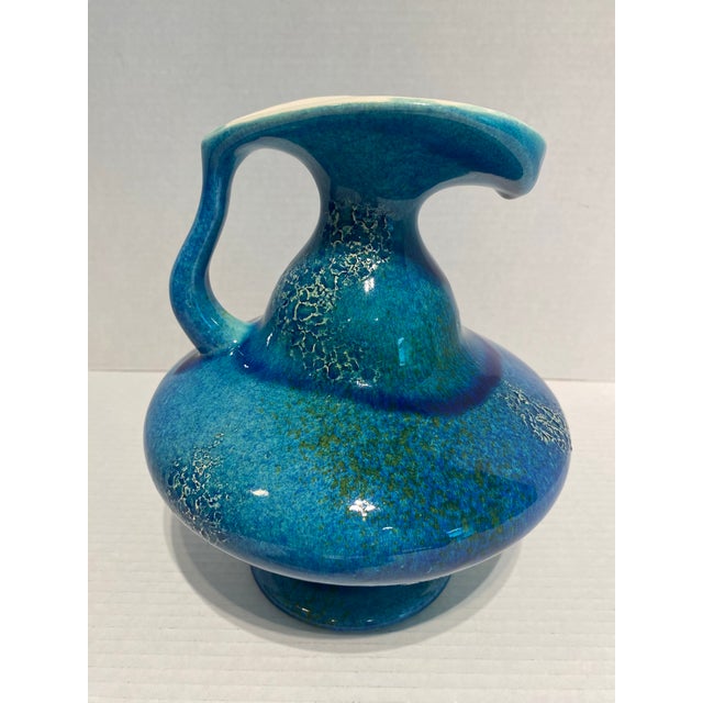 1950s Etruscan Blue Royal Haeger Pitcher #4065 | Chairish