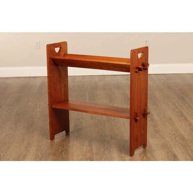 Stickley Mission Collection Cherry Book Trough Magazine Stand | Chairish