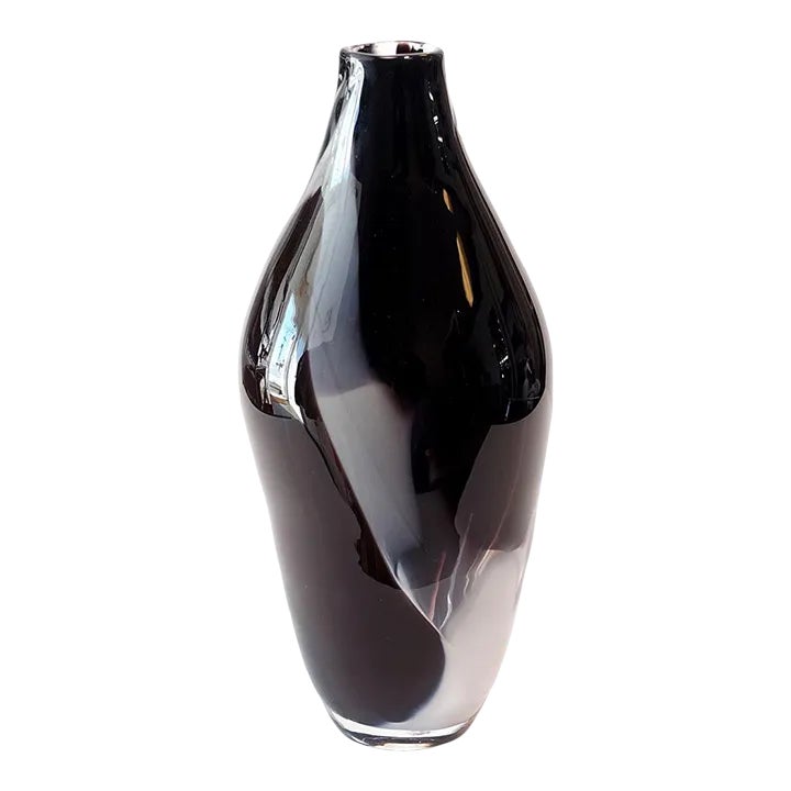 Contemporary Jesse Reece Abstract Expressionist Art Glass Vase | Chairish