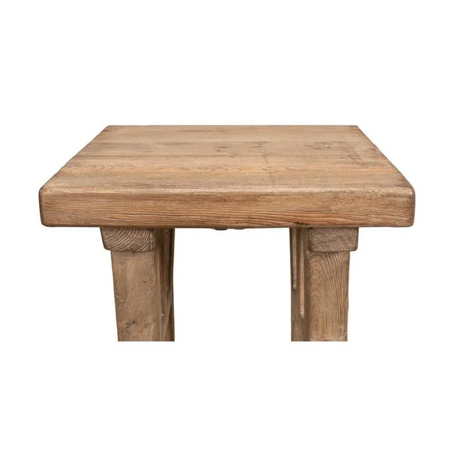 Pine Side Table Reclaimed Wood | Chairish