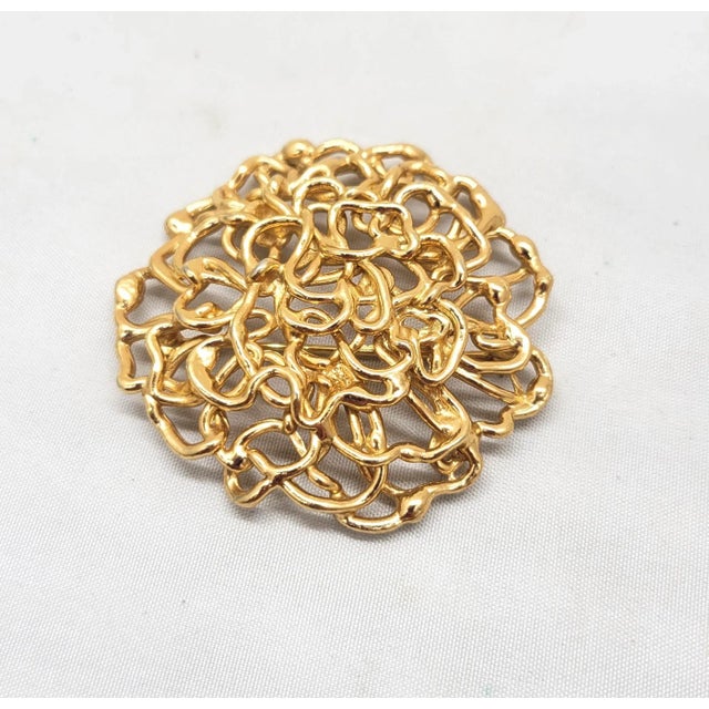 Vintage Signed Napier "Tangled Gold" Brooch, Circa 1967 Ad Piece | Chairish