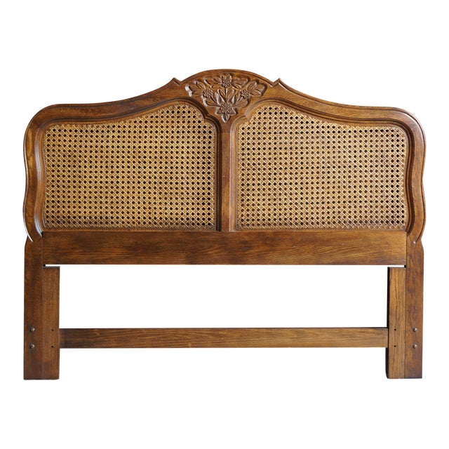 Country French Cane Full/Queen Headboard | Chairish
