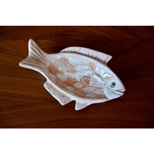 Pink Fish Ceramic Bowl by Denise Picard, France, 1940s | Chairish
