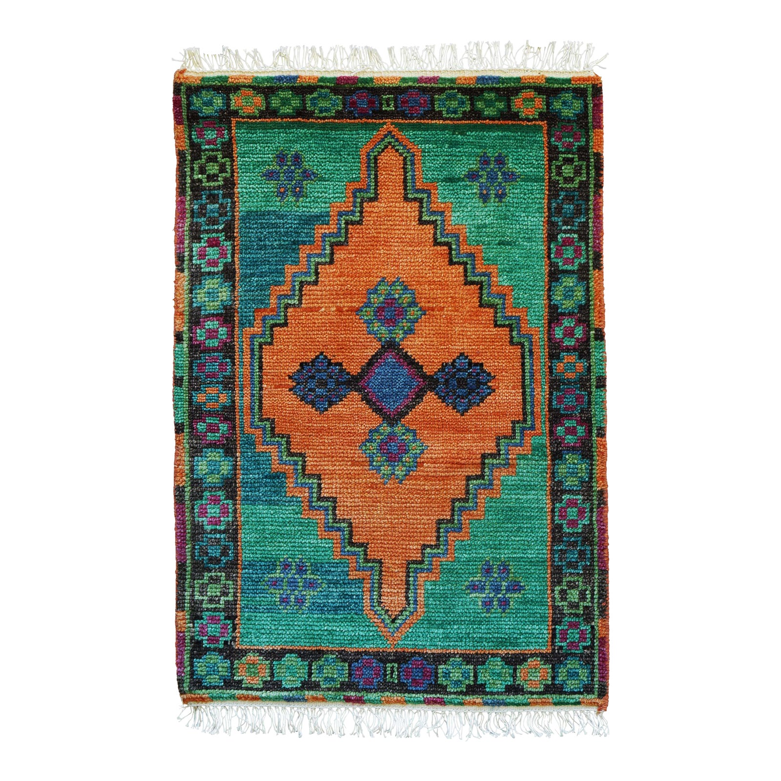 Hand-Knotted Turkish Inspired Calistoga Rug - 2 X 3 | Chairish