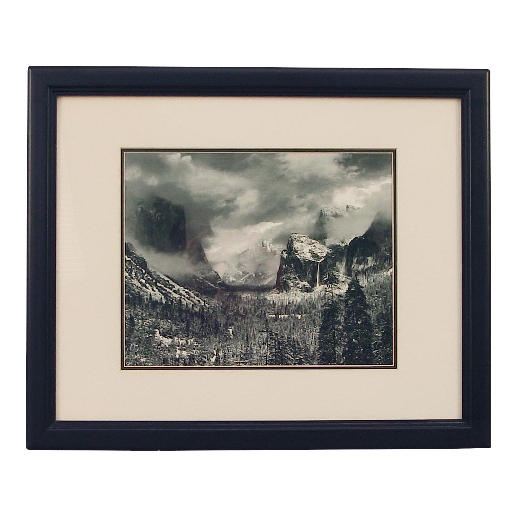 Vintage After Ansel Adams Print -- Yosemite Valley and Half Dome in ...