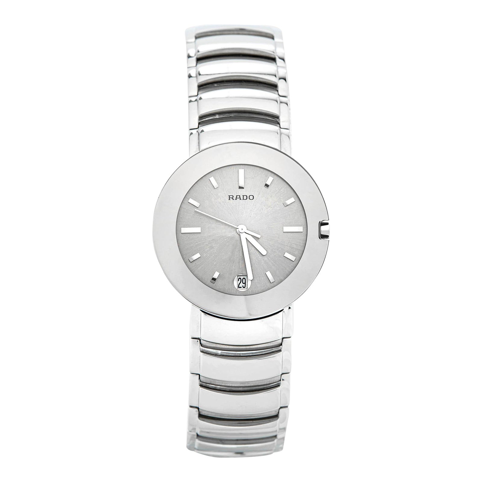 Rado Silver Stainless Diastar 115.0625.3.011 Men's Wristwatch 35 Mm ...