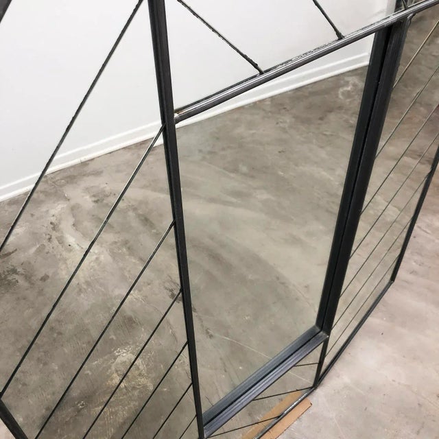 1970's Retro Carver's Guild Mirror With Herringbone Pattern, "Signed ...