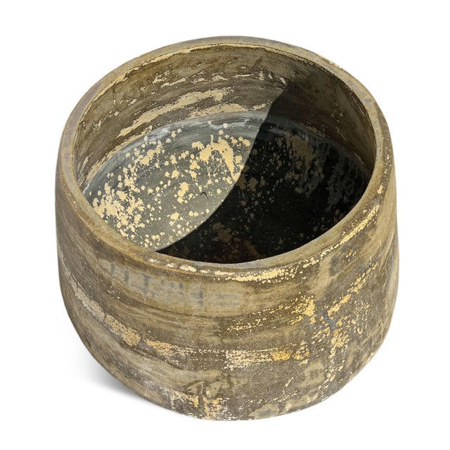 Durga Yellow Earth Ware Pot Planter | Chairish