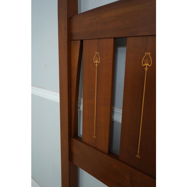 Stickley Queen Size Cherry Harvey Ellis Bed | Chairish