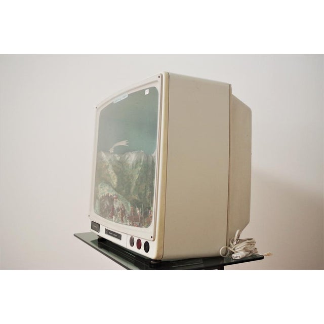 Grundig Television with Luminous Artisan Nativity Scene, 1950s | Chairish