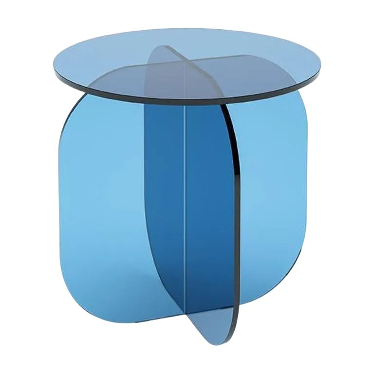Nor Clear Glass Side Table by Sebastian Scherer | Chairish