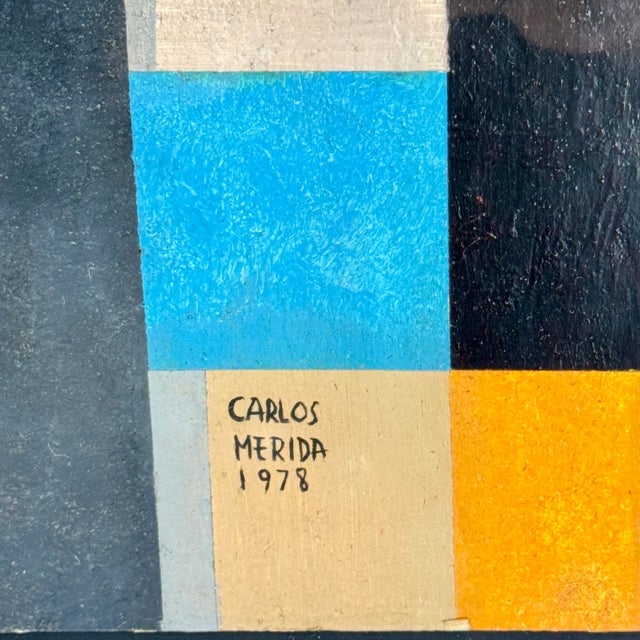 Carlos Merida Original Oil Painting on Board - C1978 | Chairish