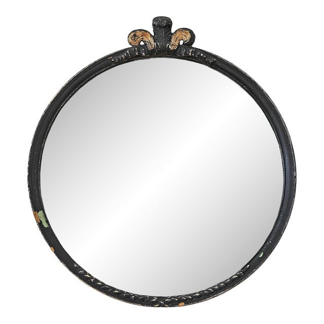 Antique French Round Mirror | Chairish
