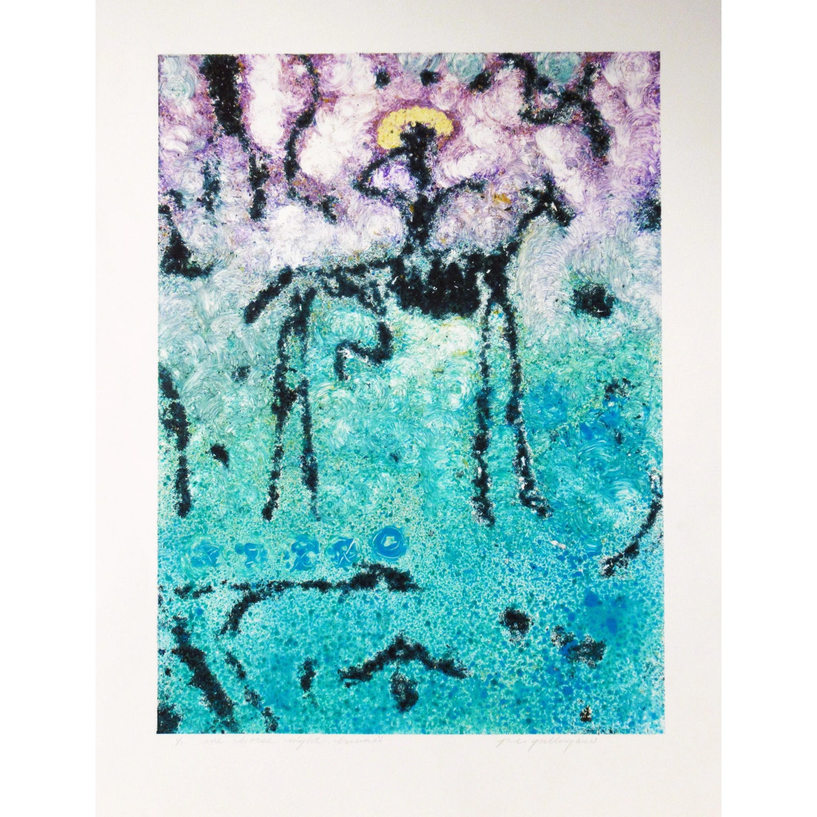 Phil Gallagher, One Horse Night Hawaii, Circa 1990 | Chairish