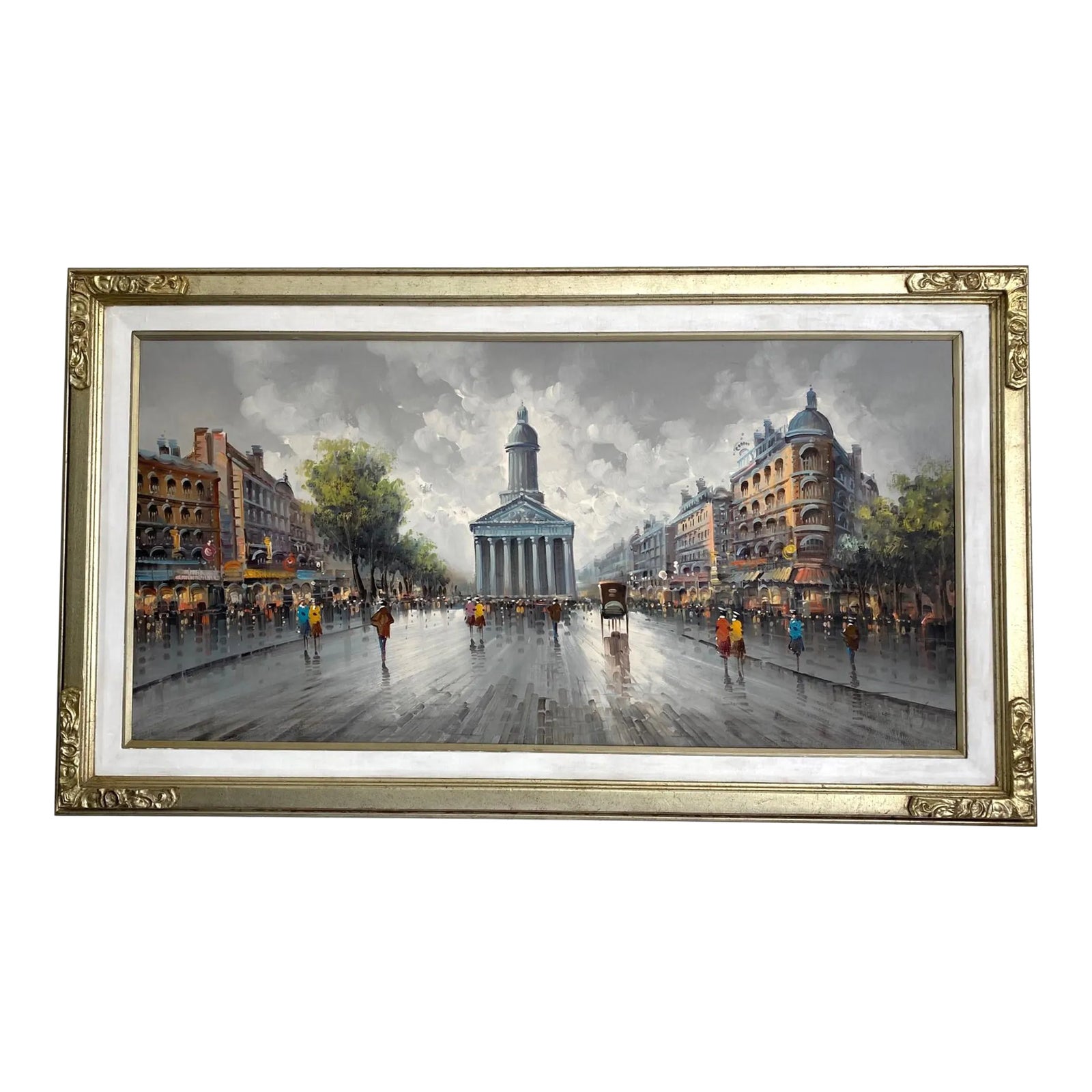 French Painting of Pantheon | Chairish