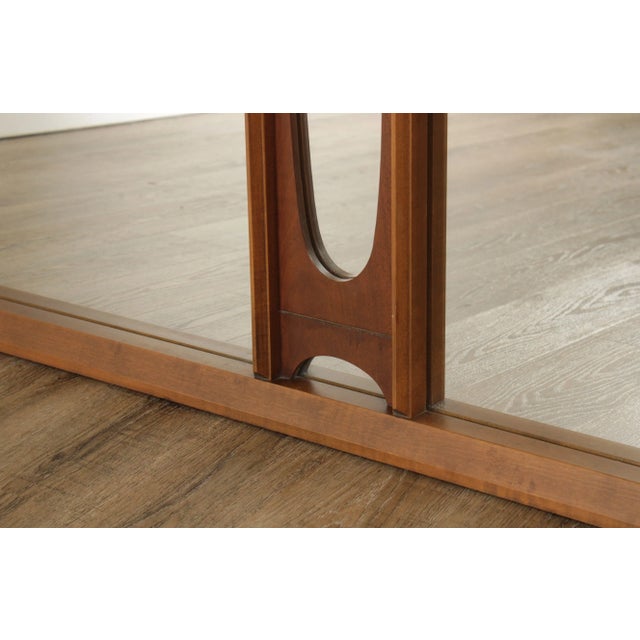 Mid 20th Century Tobago Mid-Century Modern Sculpted Walnut Frame Mirror ...