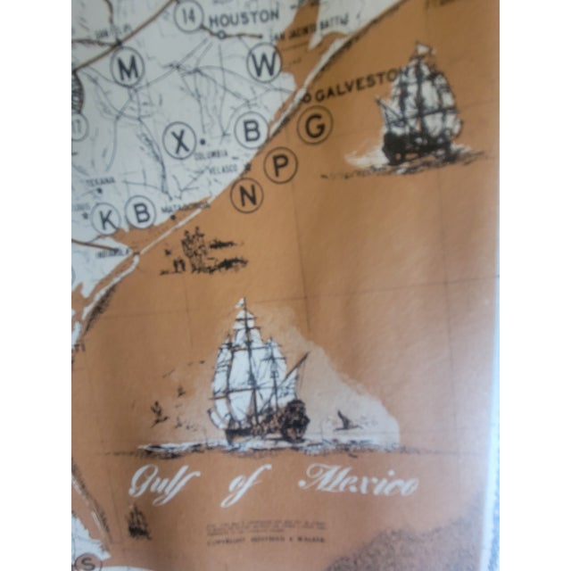 1960s Hoffman & Walker's Pictorial Historical Map of Texas | Chairish