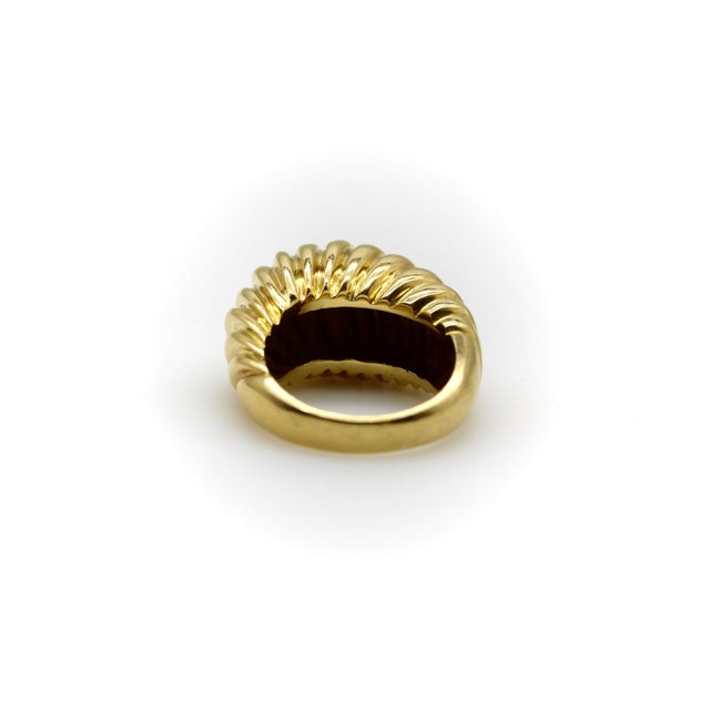 1970s Tiffany & Co. 18k Gold Fluted Dome Ring, Size 8 | Chairish
