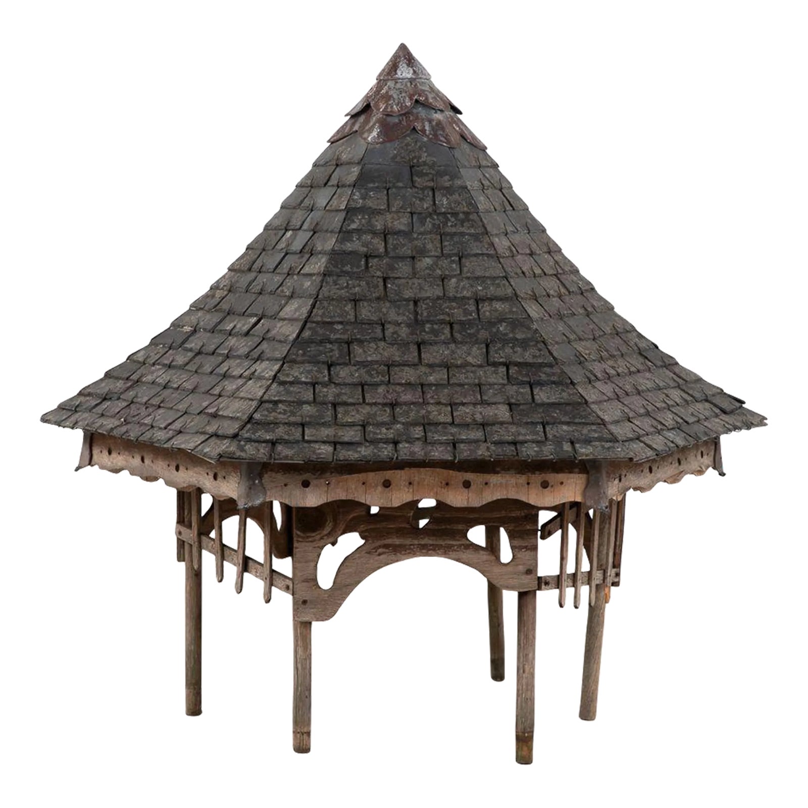 Architectural Model With Slate Roof | Chairish