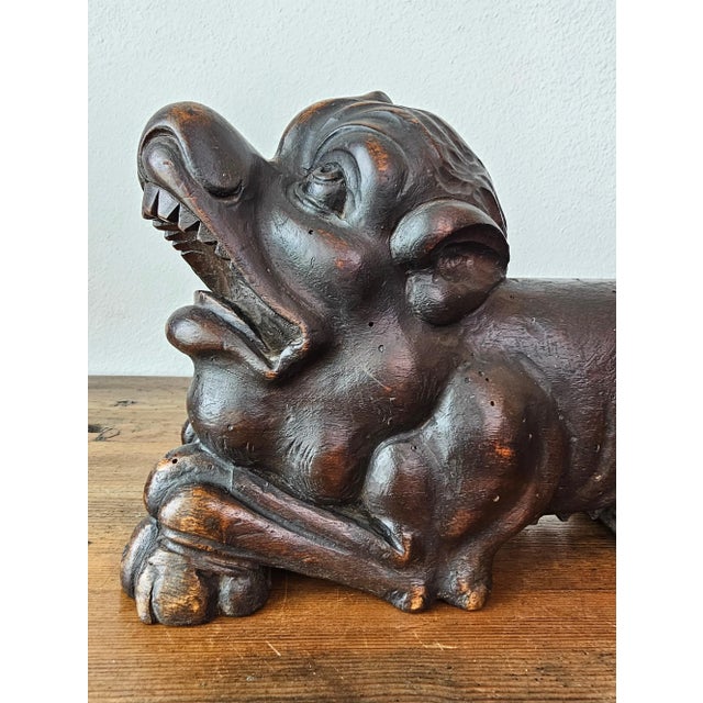 Antique European Renaissance Gothic Revival Grotesque Lion Figure ...