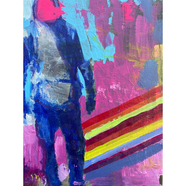 Walk the Rainbow, Expressive Acrylic Painting by Joseph Christy | Chairish