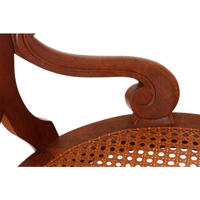 Antique Caned Rocking Chair | Chairish