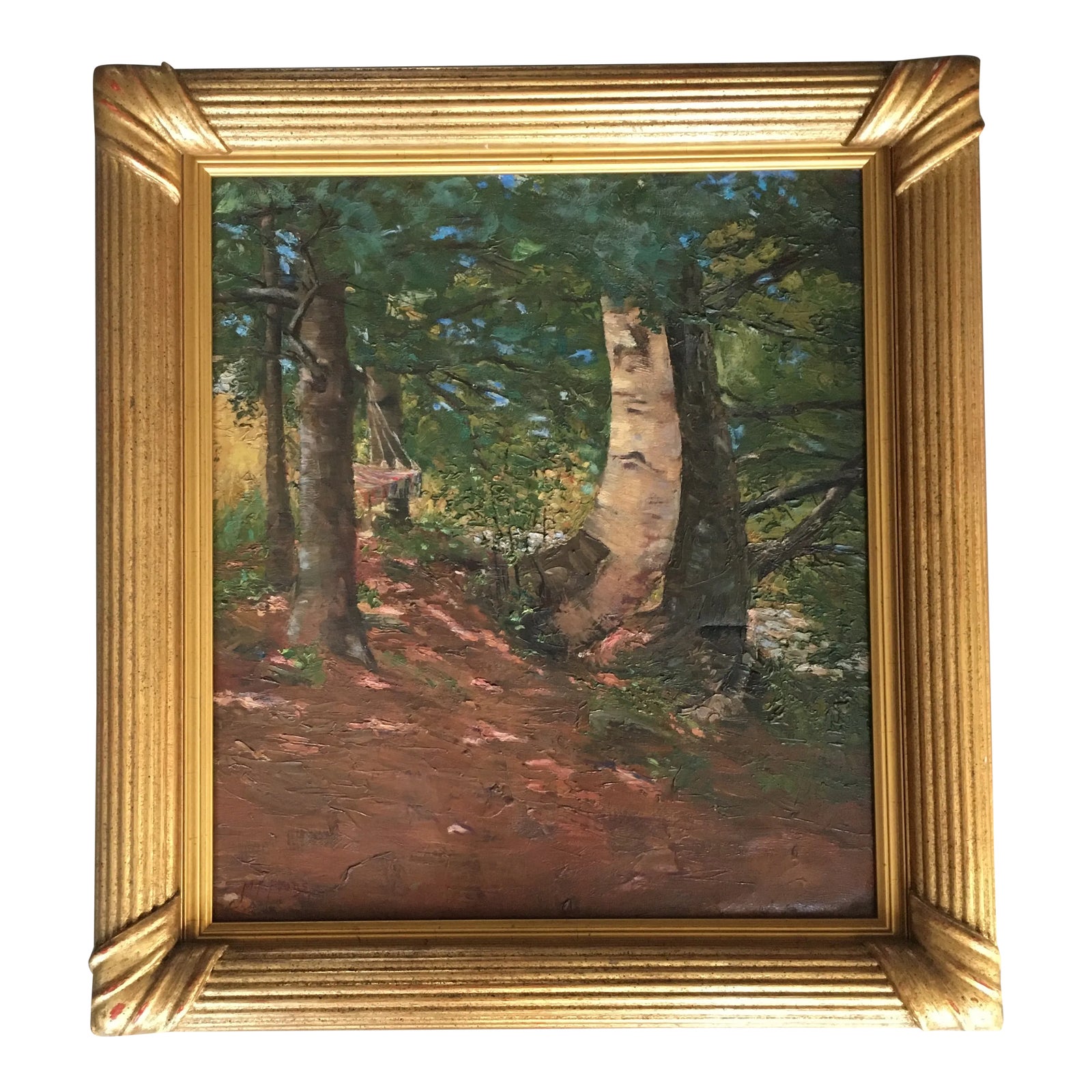 Hammock Between the Trees, by Listed Artist M. E. Evans | Chairish