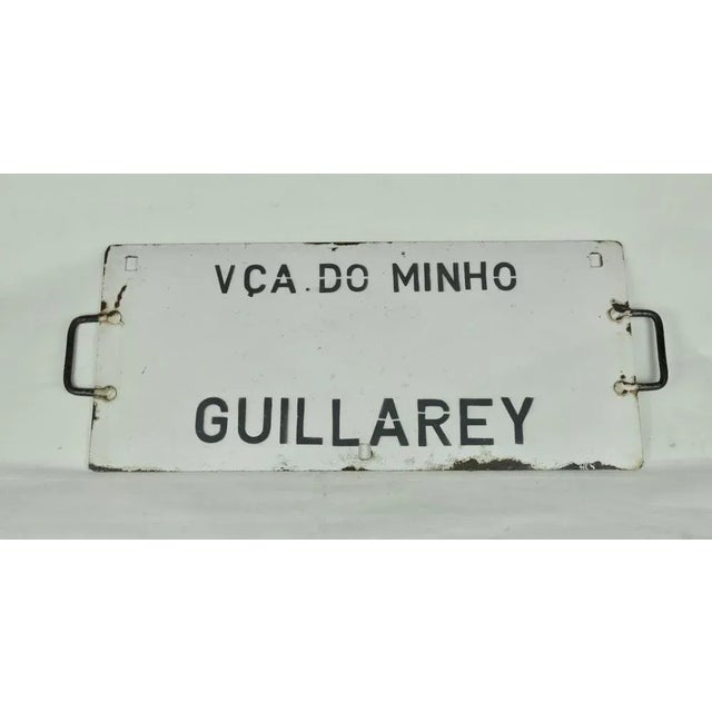 Train Directional Sign in Iron | Chairish